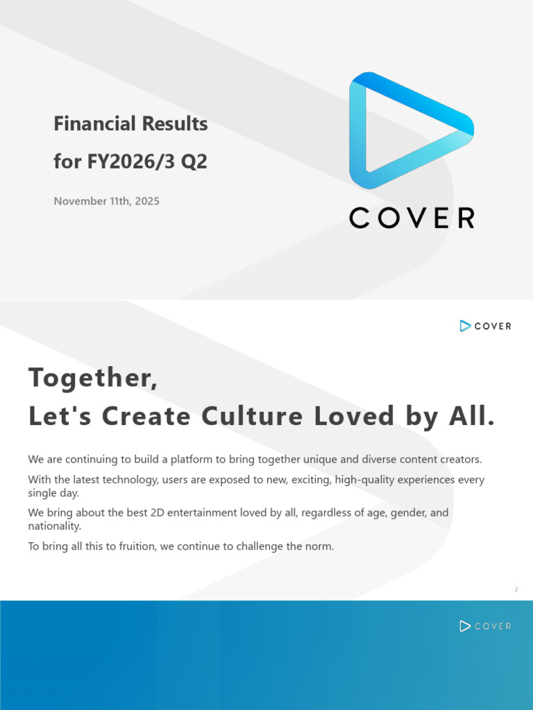 FY2026 Q2 Financial Results Summary | PDF | Logistics | Business Economics