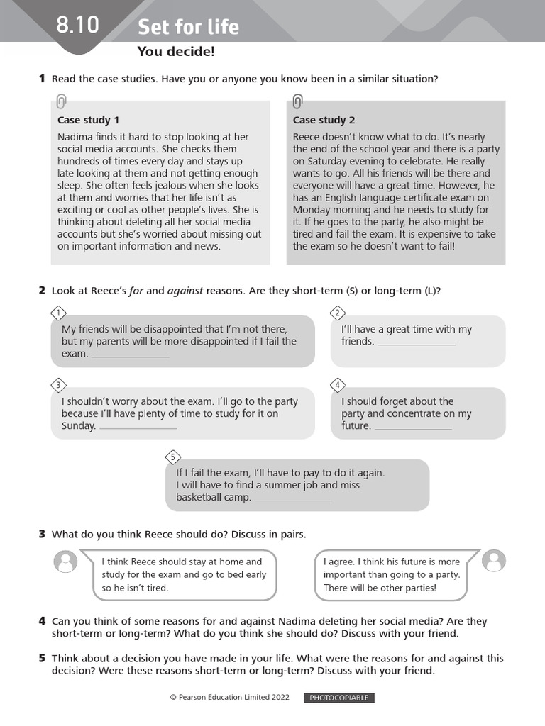 Decision-Making Case Studies for Students | PDF | Reason