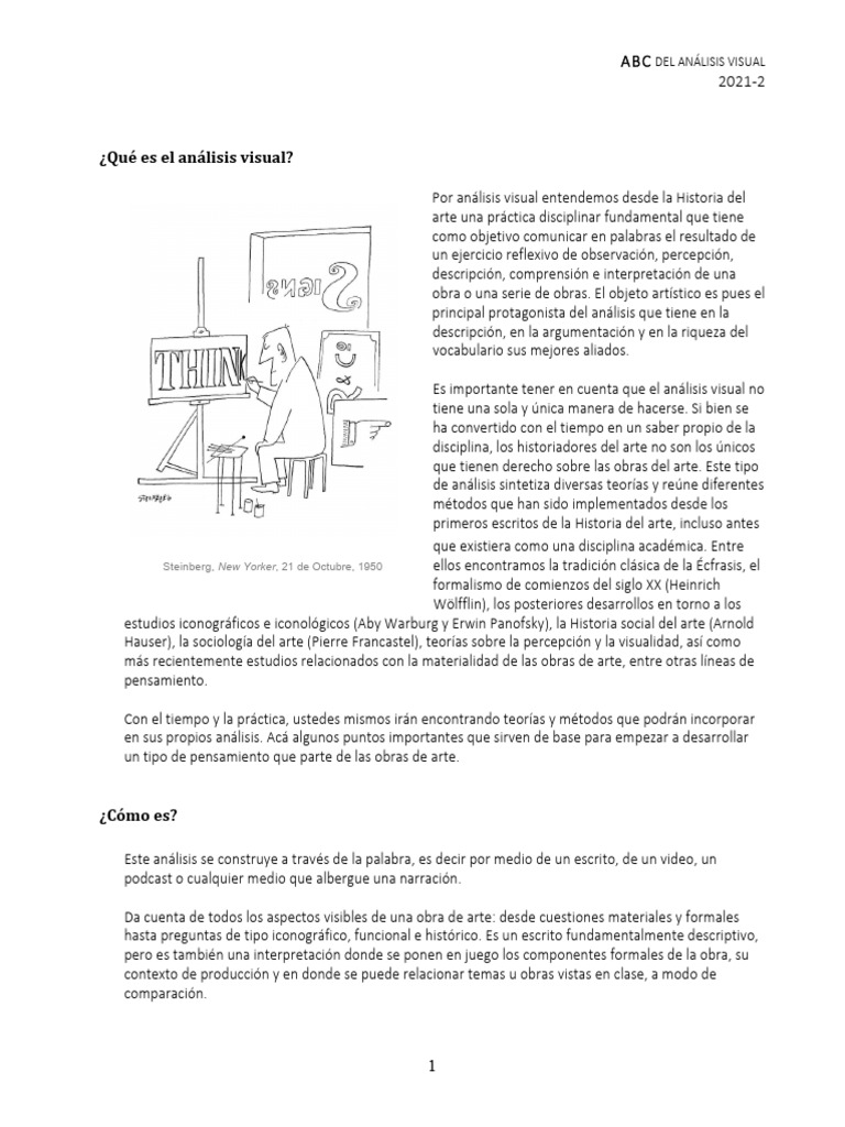 Guía Práctica para Análisis Visual | PDF | Historia del Arte