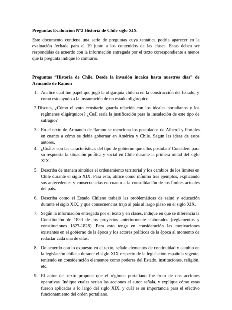 Modelo_de_ensayo_para_la_segunda_evaluaci_n_19_11. | PDF | Chile