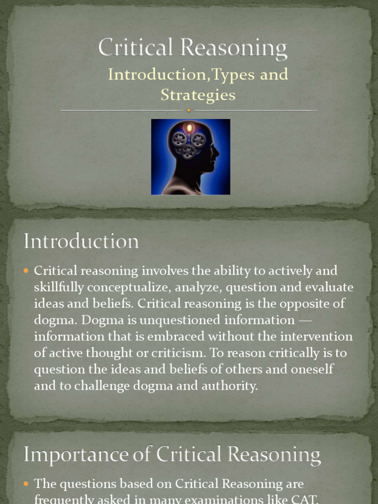 Critical Reasoning English... | PDF | Argument | Critical Thinking