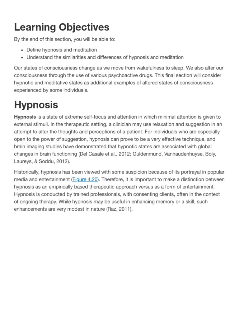 4.6 Other States of Consciousness - Psychology 2e - OpenStax | PDF ...