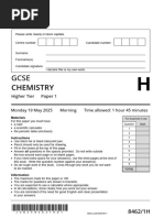 Edexcel GCSE Maths Paper 1 Higher 2025 | PDF | Area
