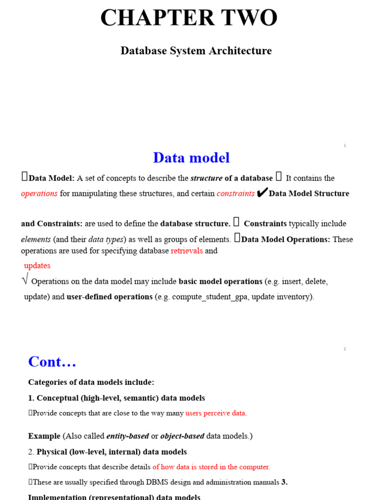 Chapter 2 Db | PDF | Databases | Relational Model