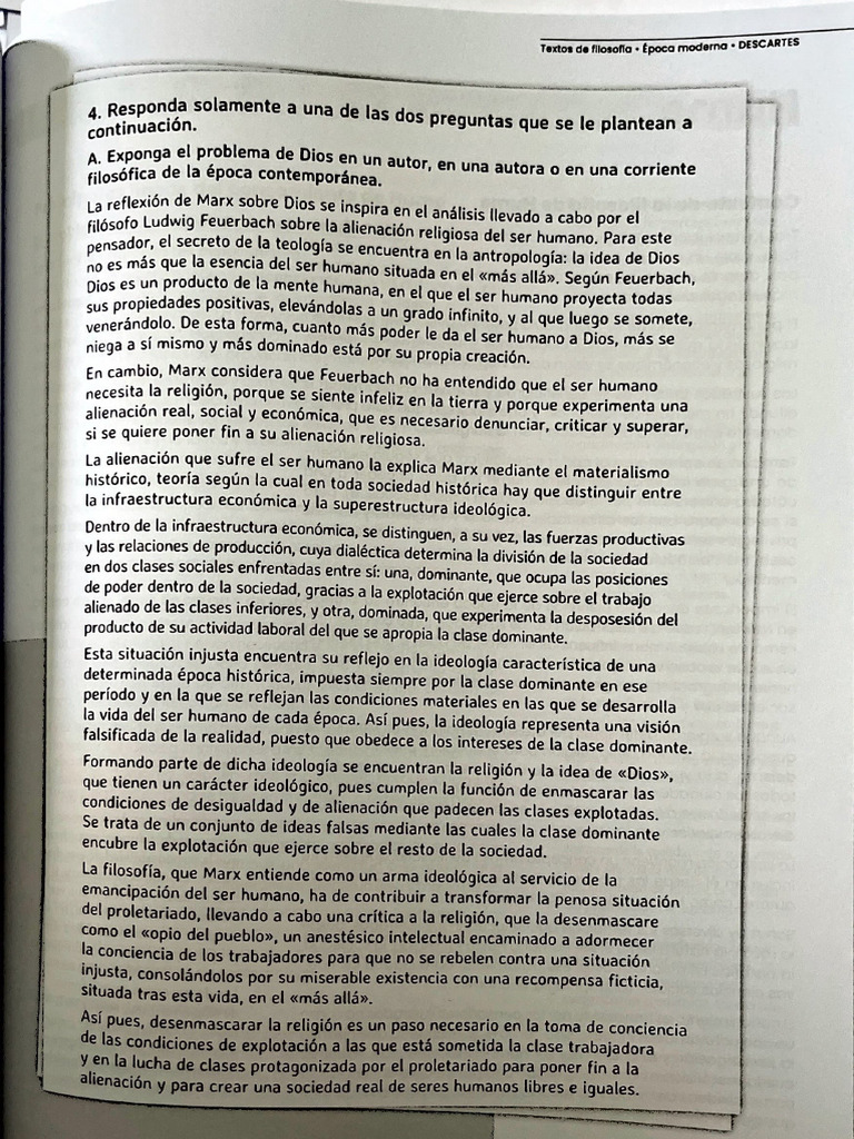 Marx. Preguntas Tema Libro Anaya | PDF | Ideologías | La teoría de la alienación de Marx