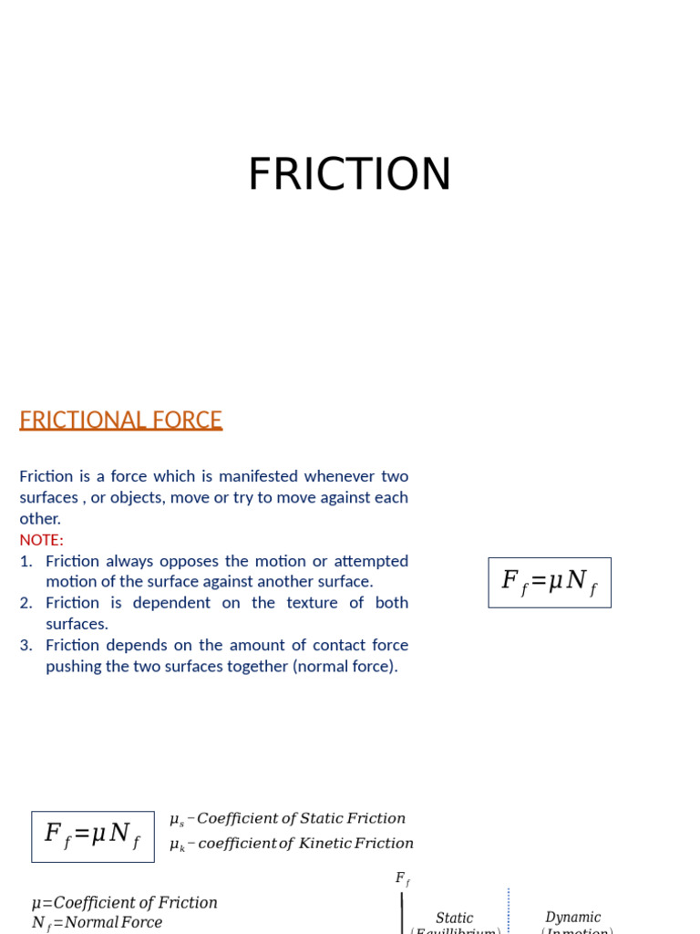 Friction Centroids Moment of Inertia | PDF | Friction | Force