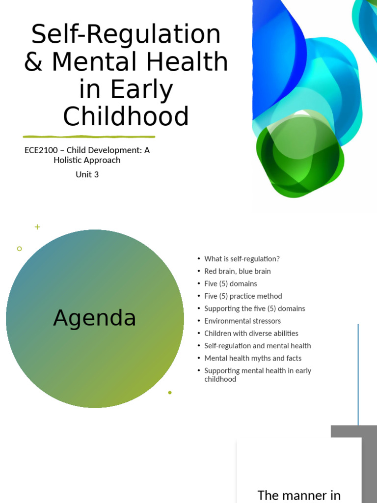 ECE2100 - Self-Regulation and Mental Health | PDF | Anxiety | Emotional ...