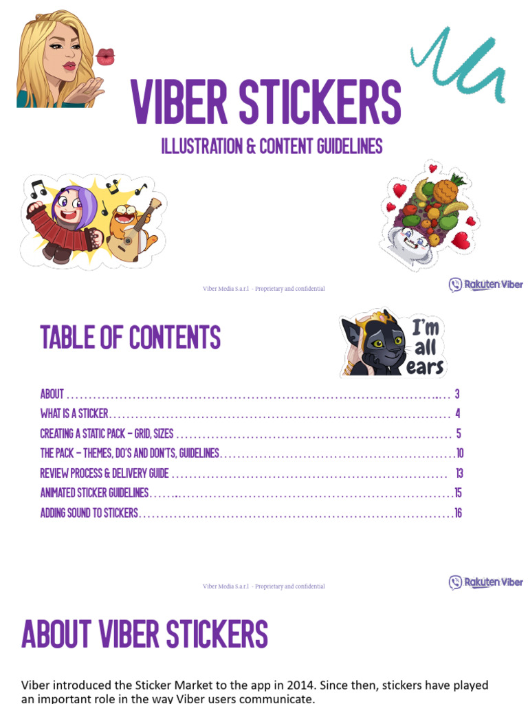 Viber Sticker Pack Creation Guidelines | PDF | Adobe Photoshop | Image ...
