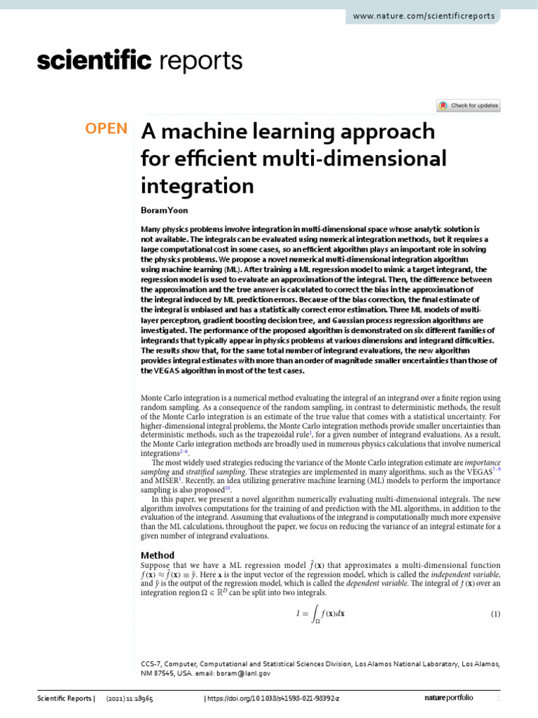 s41598-021-98392-z | PDF | Machine Learning | Monte Carlo Method