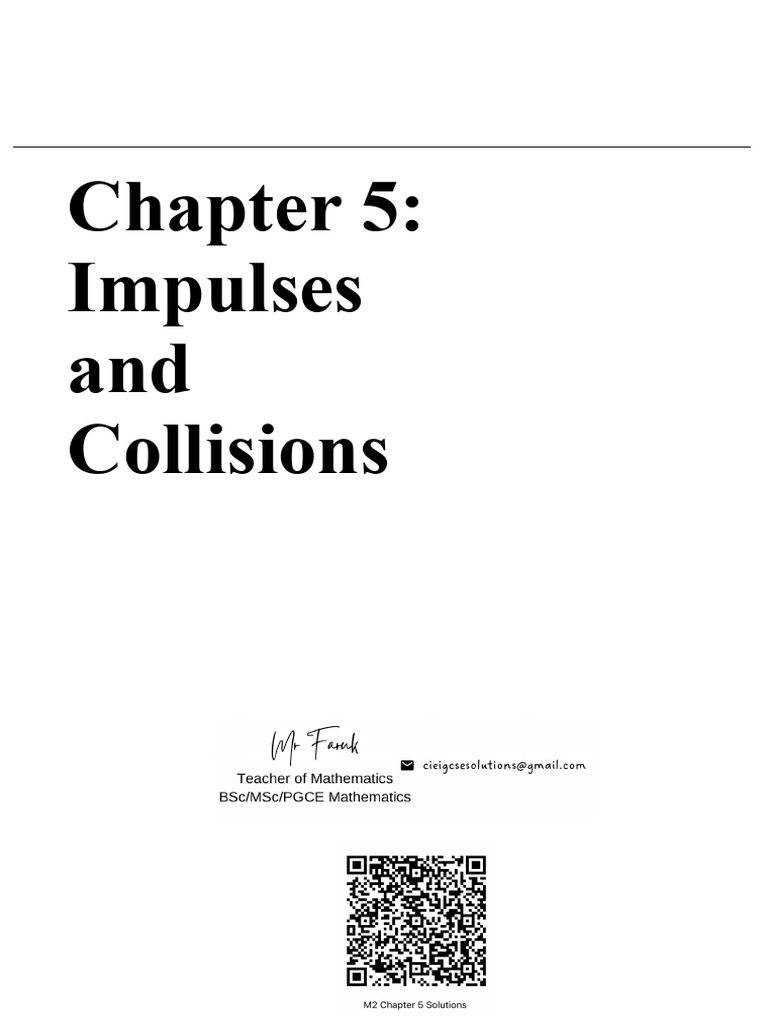 m2-chapter-5-impulses-and-collisions | PDF
