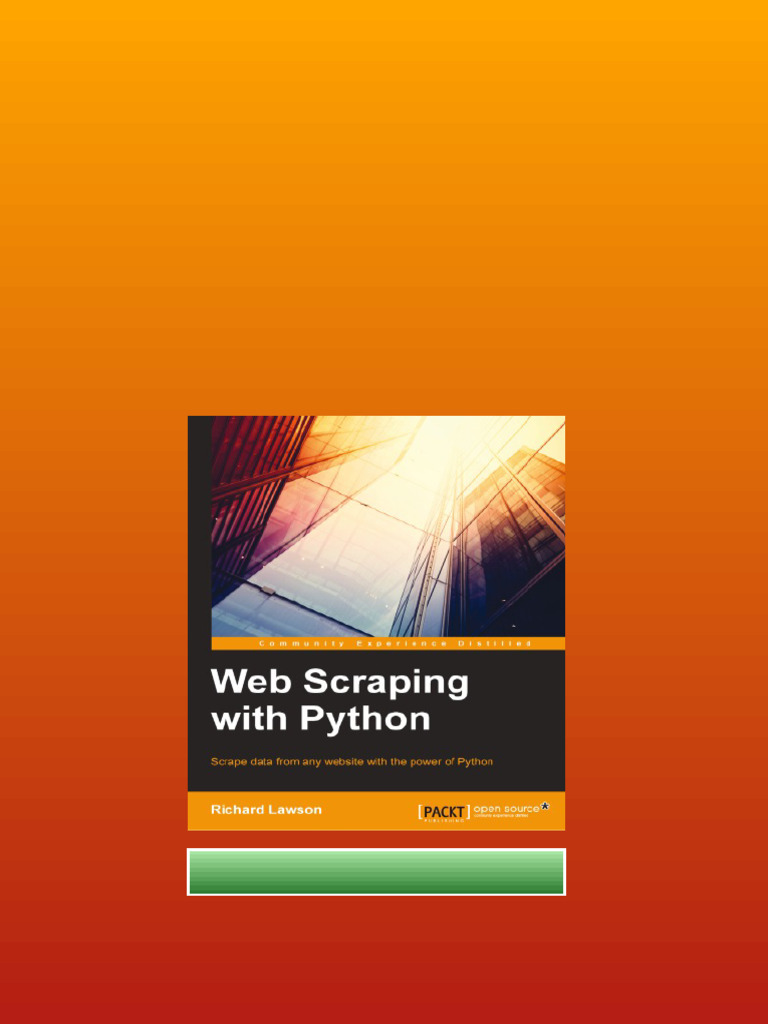 Web Scraping With Python Richard Lawson sample | PDF