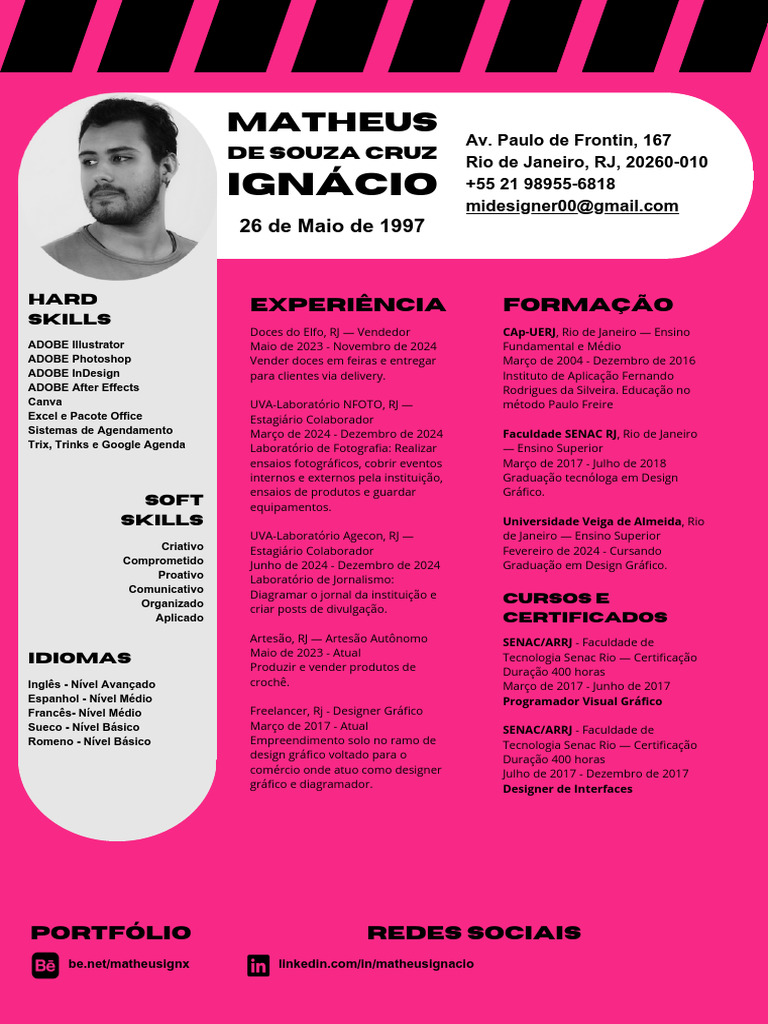 Matheus Ignacio Curriculum Vitae Rosa | PDF