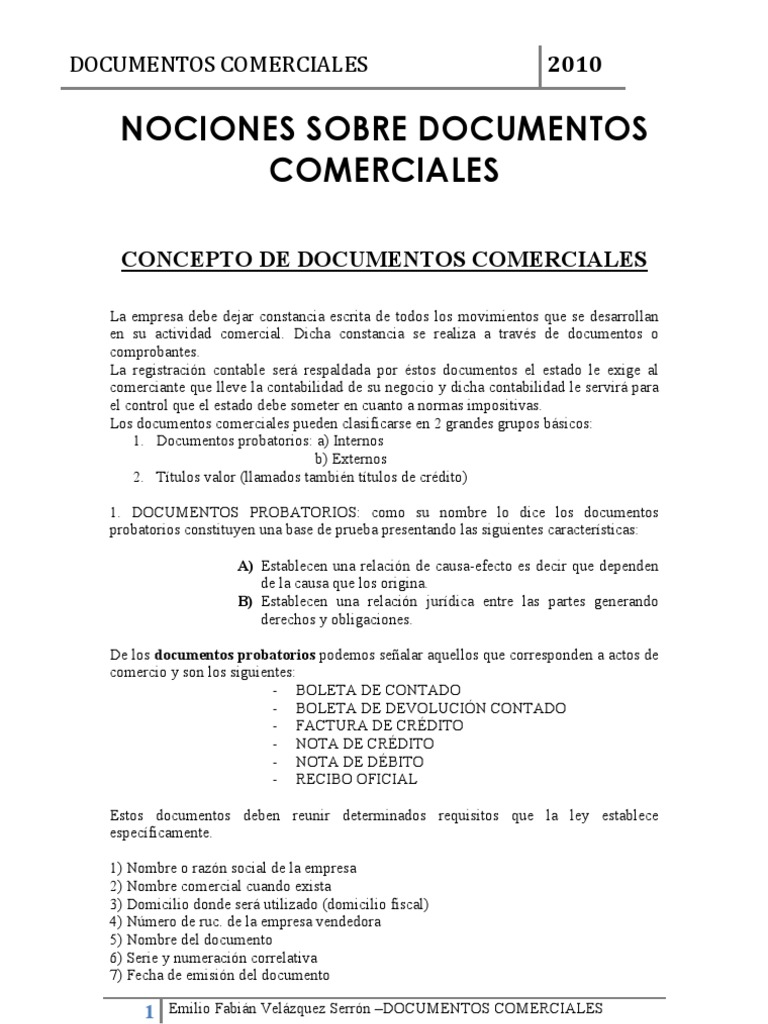 Documentos Comerciales | PDF | Cheque | Bancos