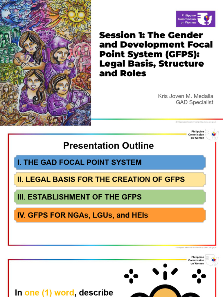 2022 GAD Webinar 8 Session 1 GFPS Legal Basis Structure and Roles | PDF | Green Fluorescent Protein