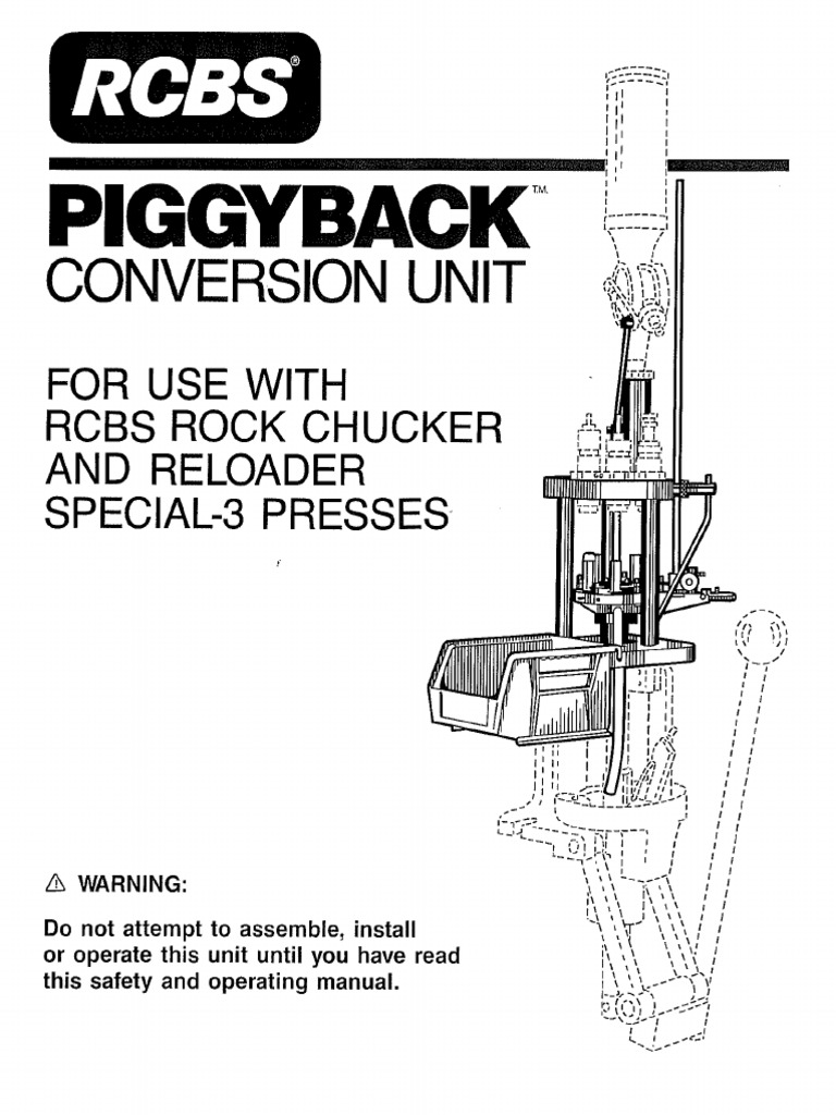 PiggyBack Conversion Unit Instructions | PDF