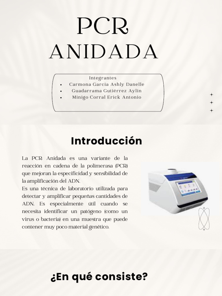 PCR Anidada: Detección de Patógenos | PDF | Primer (Biología Molecular ...