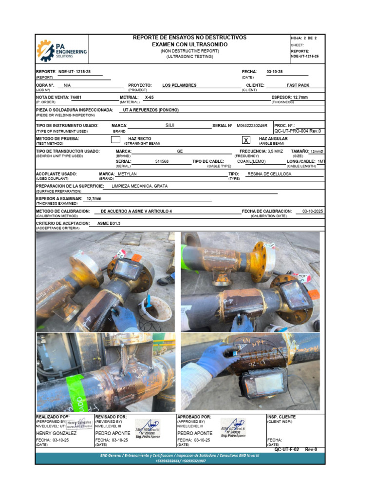 NDE-UT-1215-25 Fast Pack 03-10-25-2 | PDF | Ingeniería mecánica