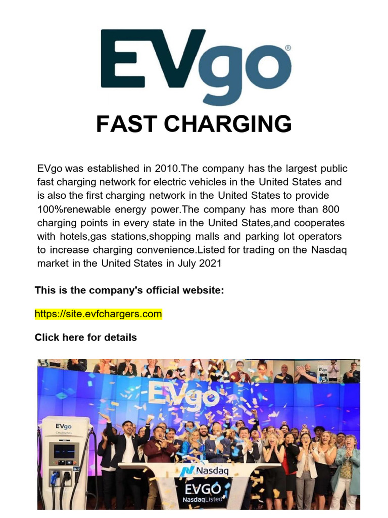 EVgo English New | PDF | Electric Vehicle | Low Carbon Economy