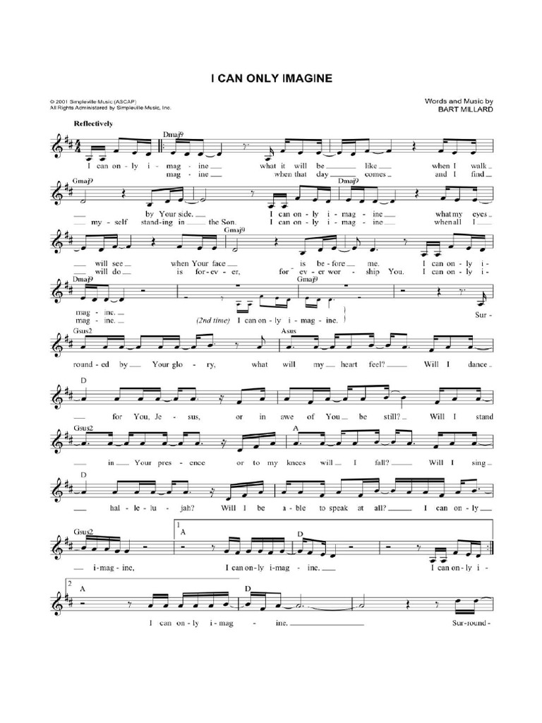 I Can Only Imagine | PDF