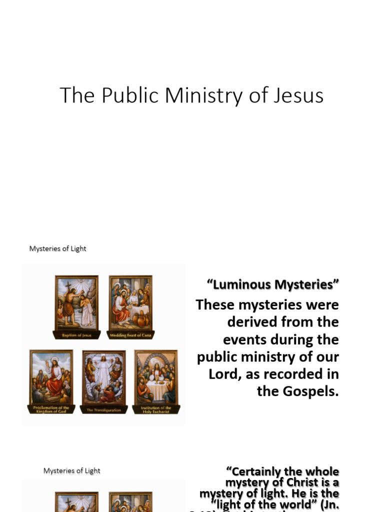 Public Ministry of Jesus | PDF | John The Apostle | John The Baptist
