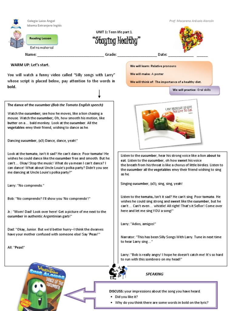 Healthy Eating Lesson Plan | PDF | Eating | Determinants Of Health