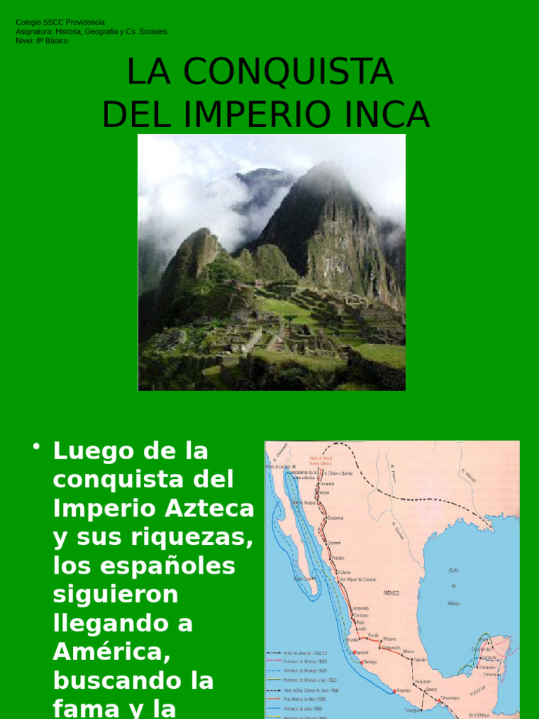 Conquista Imperio Inca 8vo B | PDF