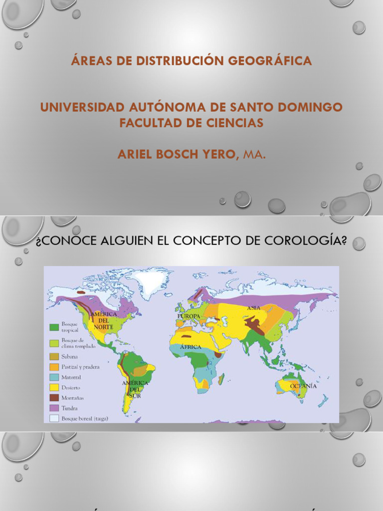 Areas Distribucion Geografica Biogeografia | PDF | Ecología | Montañas