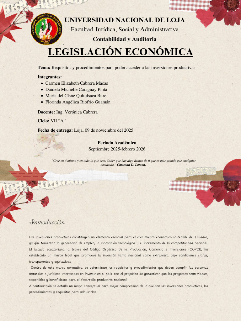 APE 4 Inversiones Productivas - Trabajo Grupal - Compressed | PDF ...