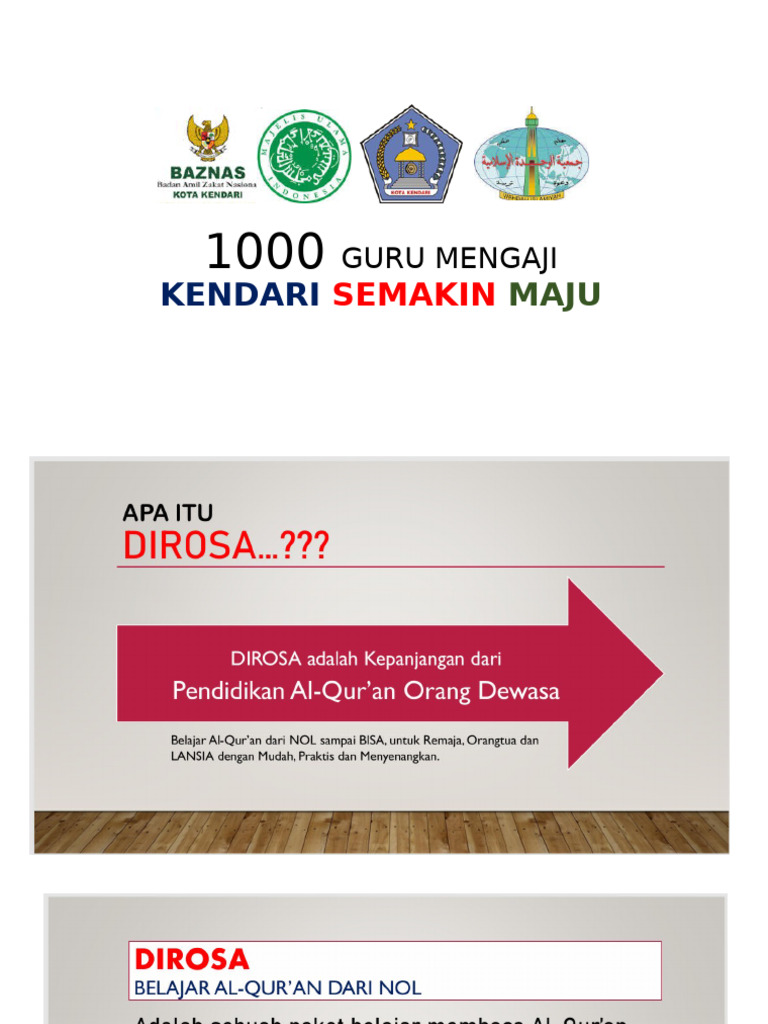 Pelatihan Dirosa Pemkot 2025 | PDF