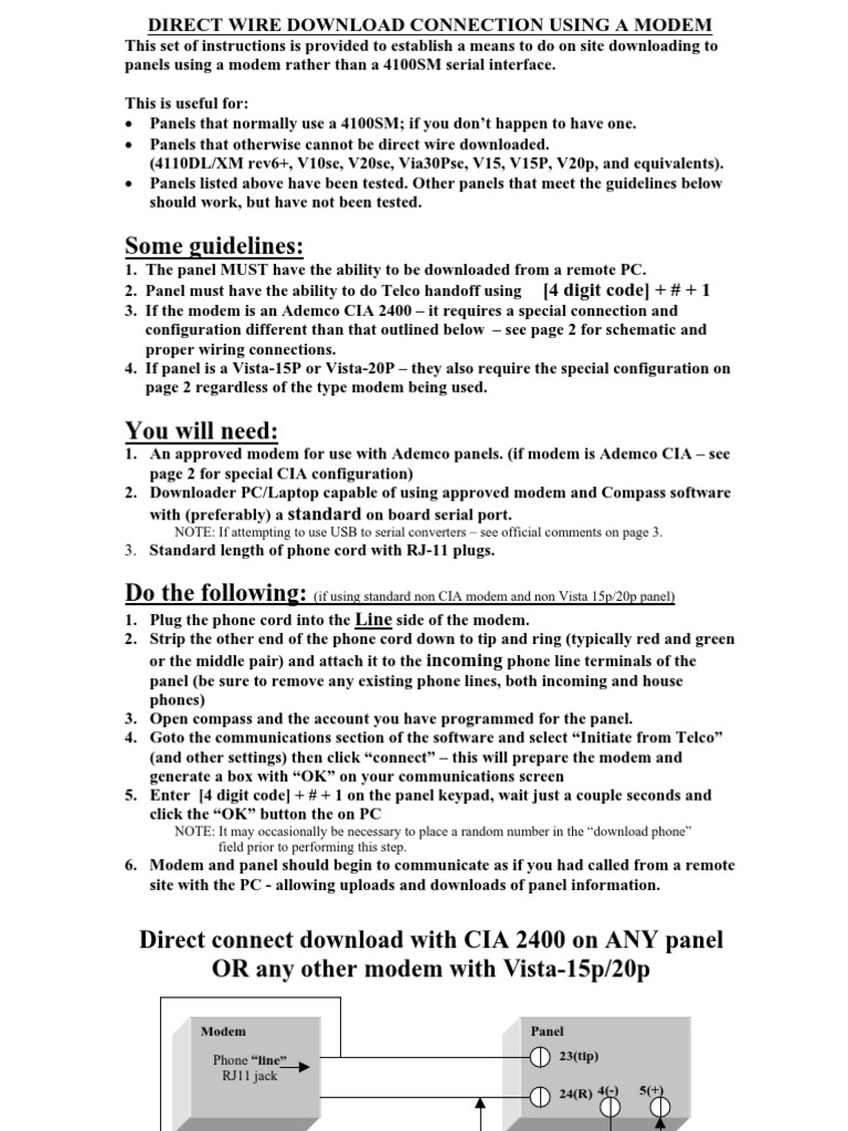 Direct Wire Modem Conection | PDF | Modem | Usb