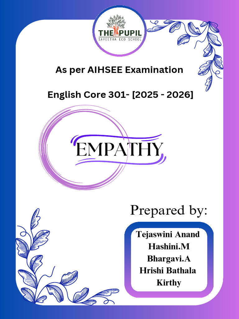 Class 12 Eng Project | PDF | Empathy | Humour