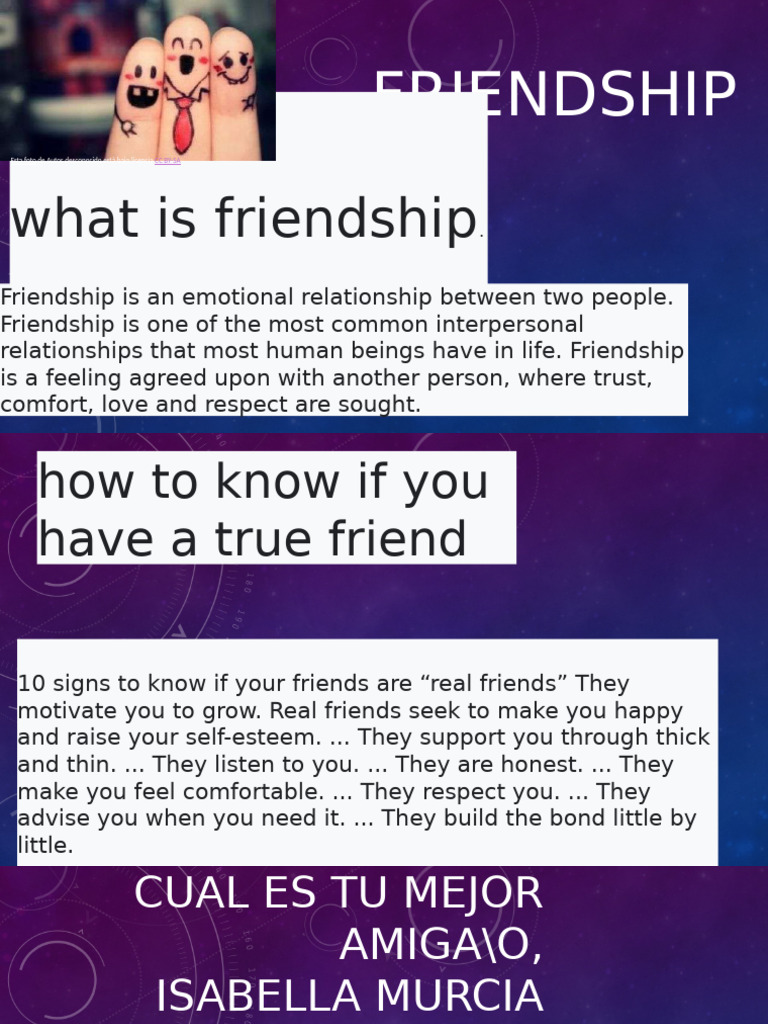 Friendship | PDF