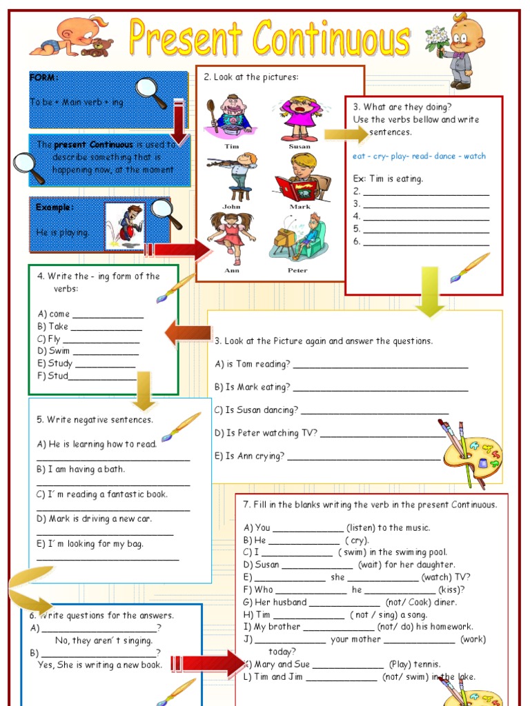 Present Continuous | PDF