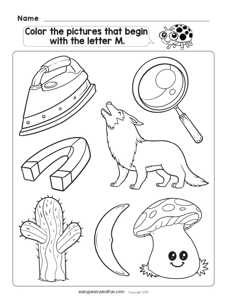 Alphabet Worksheets M（字母 M） | PDF