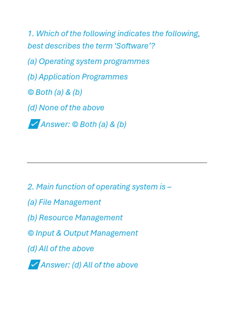 Computer Objective Questions | PDF | Random Access Memory | Computer Data Storage