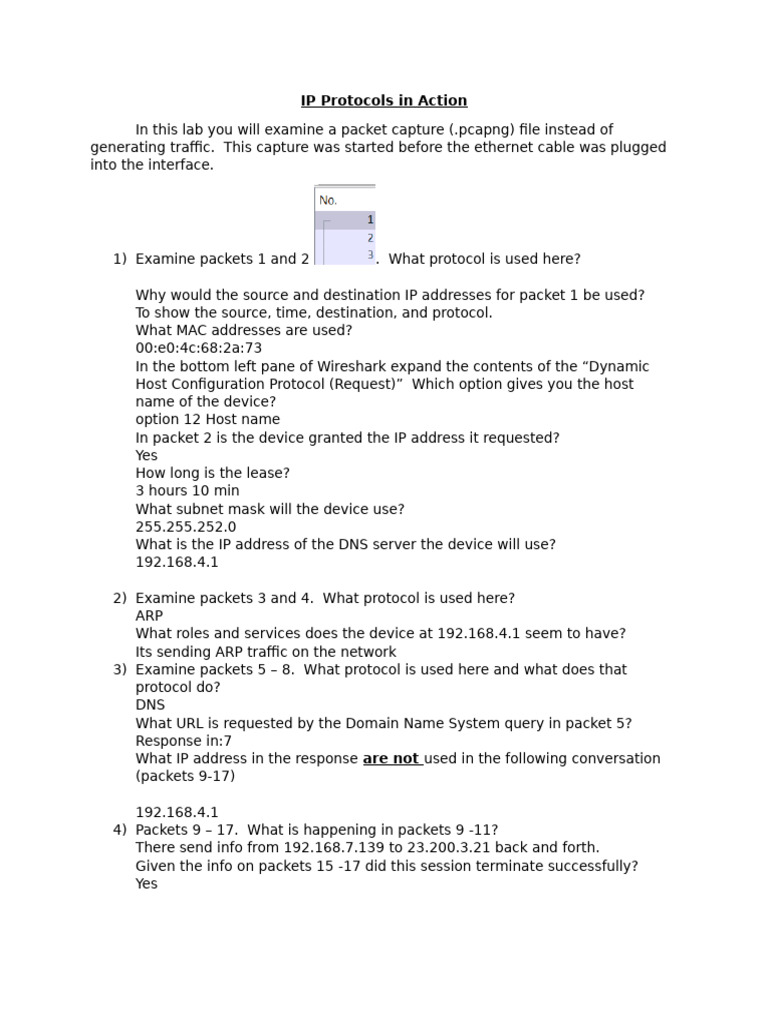 IP Protocols in Action | PDF | Ip Address | File Transfer Protocol