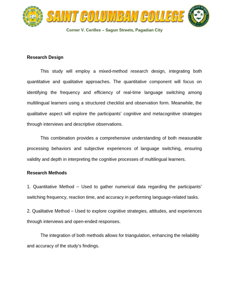 Research Design and Methodology | PDF | Methodology | Qualitative Research