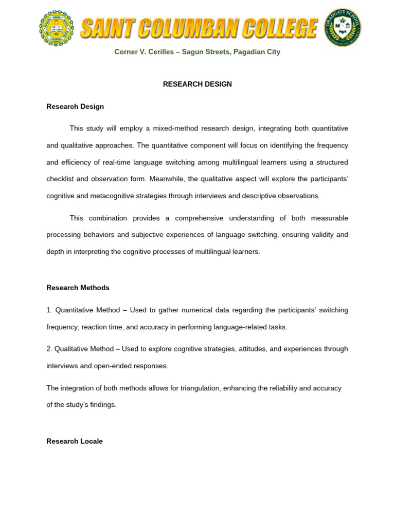 Research Design | PDF