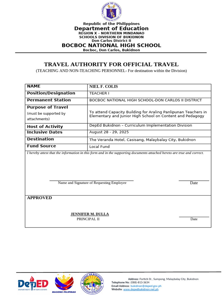 Teachers Travel Authority | PDF