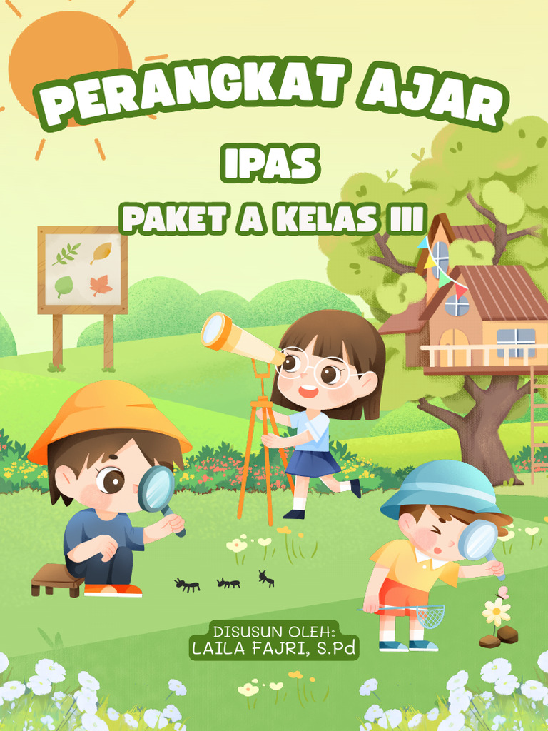 Hijau Ilustrasi Berpetualangan Dan Belajar Di Luar Kelas Poster (2) | PDF