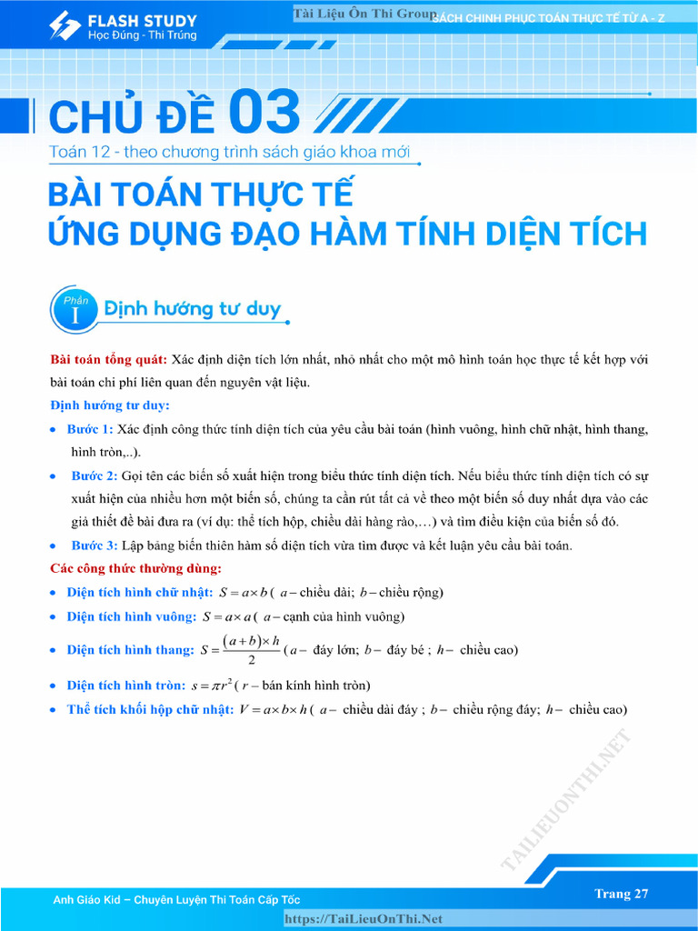 3.1. Định Hướng Tư Duy Và Bài Tập Rèn Luyện | PDF