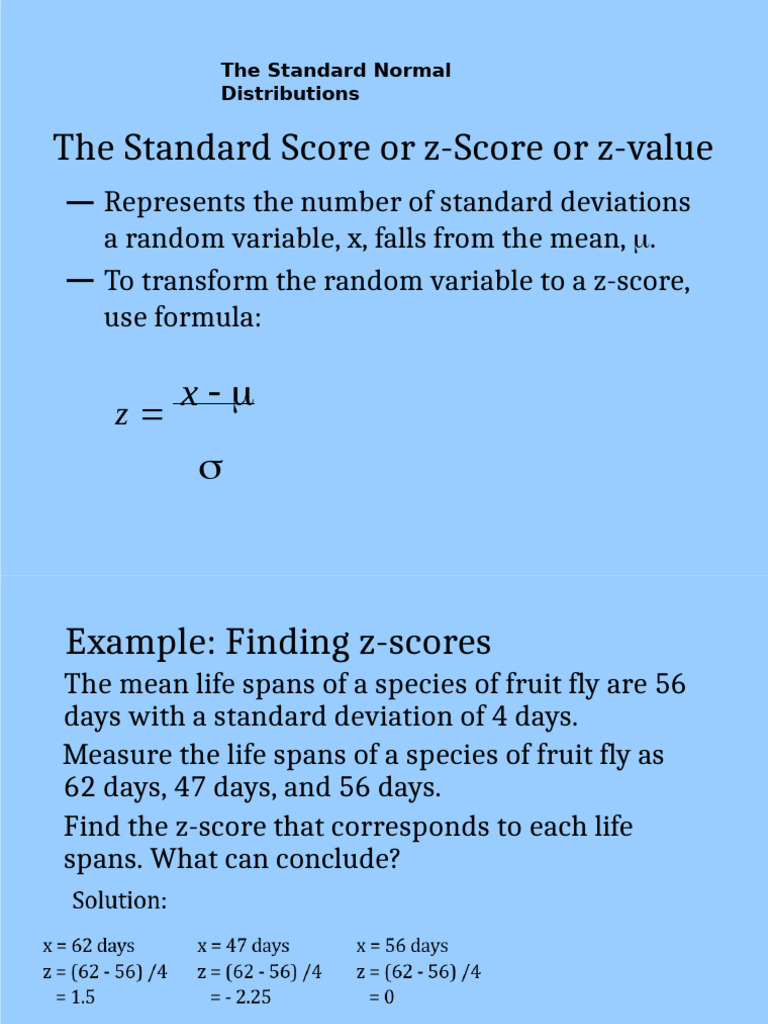 TM 6 2standard Normal Distribusi | PDF | Standard Score | Normal ...