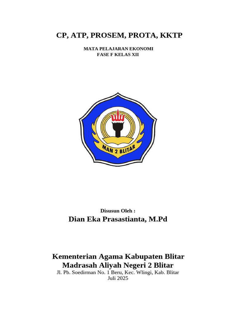 Cp, Atp, Prosem, Prota, Kktp Kelas 12 | PDF