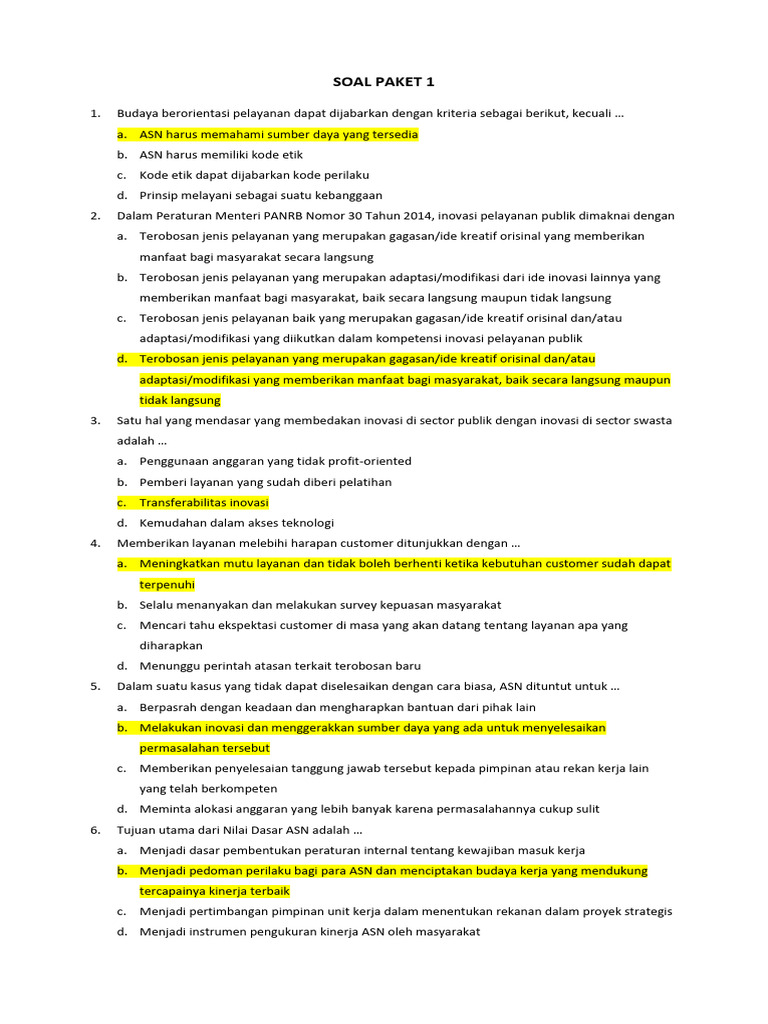 Gabungan Contoh Soal Mooc Fix | PDF