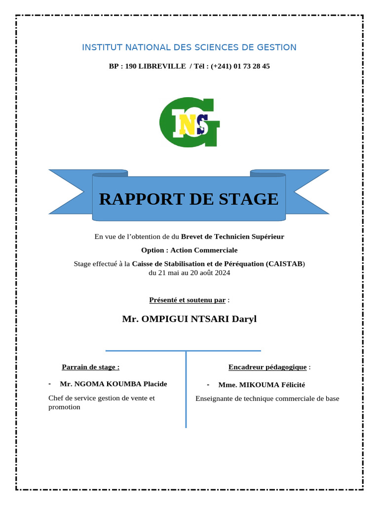 Daryl Rapport Insg Modif | PDF | Café | Comptabilité