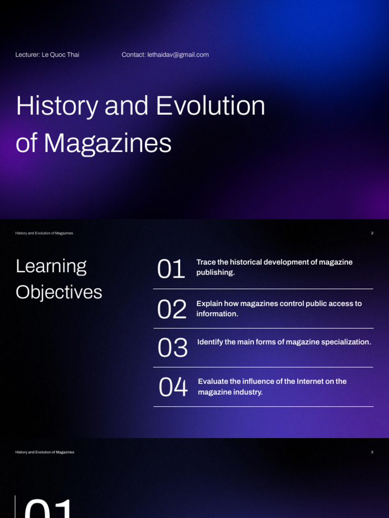 History and Evolution of Magazines | PDF | Magazines | Newspapers