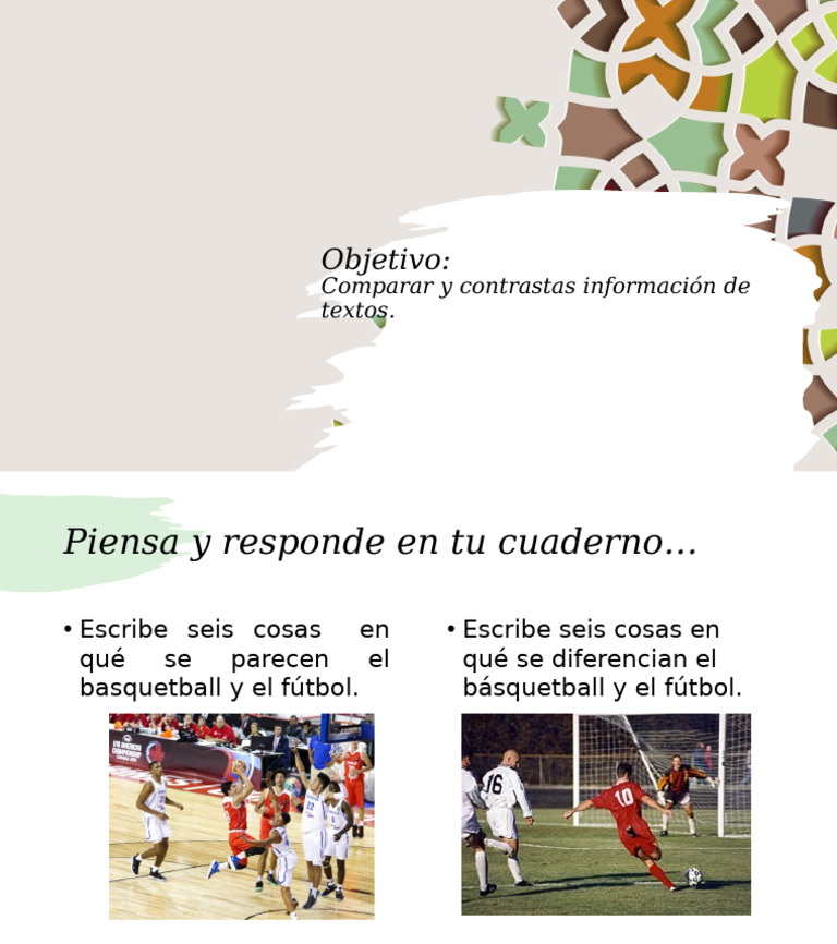 Comparar y Contrastar Sexto | PDF