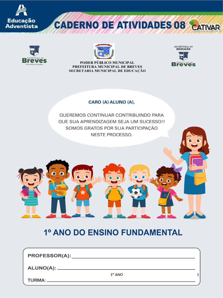 08 Cader. de Ativ. 8º Período 1º Ano | PDF | Calendário | Dinheiro