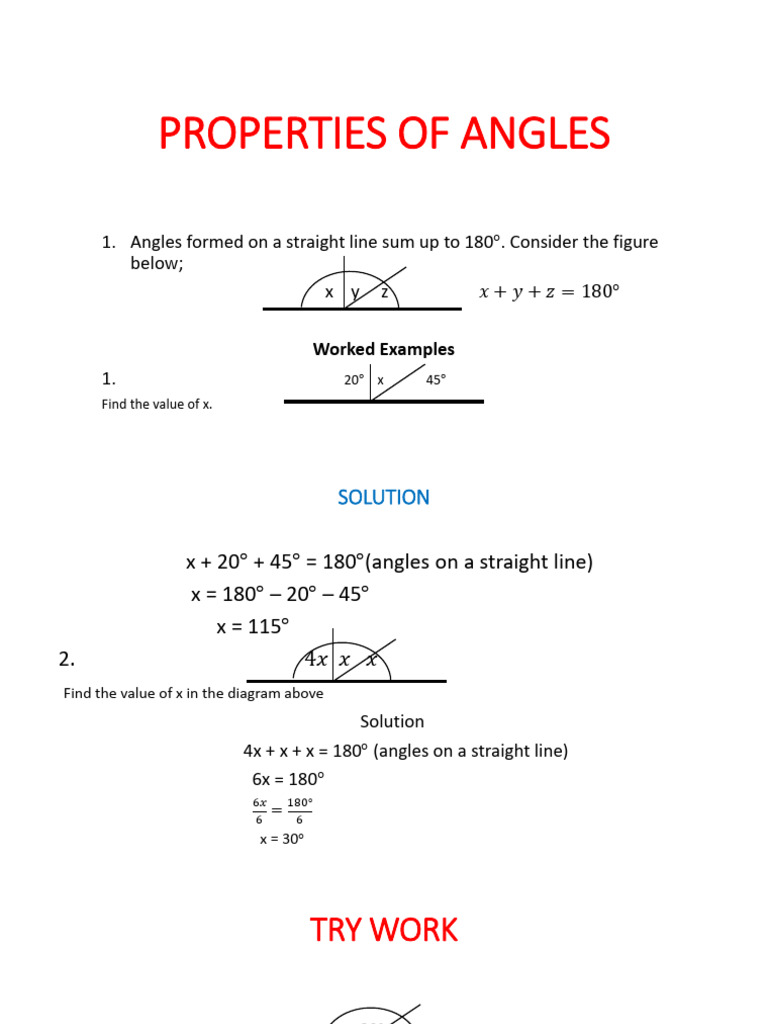 Properties of Angles | PDF