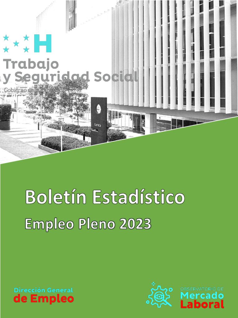 Boletin Empleo Pleno - 2023 | PDF | Empleo | Salario